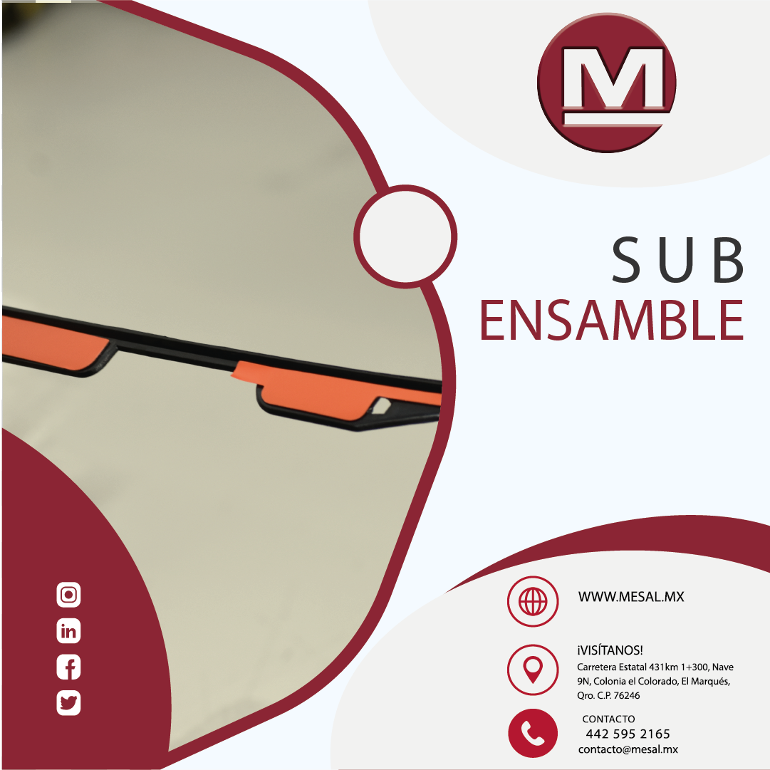 subensamble industrial Mesal Soluciones Adhesivas Industriales